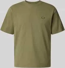 Review T-Shirt mit Label-Patch und Rundhalsausschnitt
