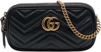 Gucci Pre-owned Gesteppte Umh&auml;ngetasche - - Pre-owned - Damen - Schwarzk - ONE SIZE
