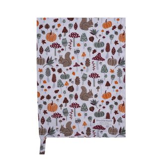 Krasilnikoff Geschirrtuch KW13514 - Autumn, Green/Herbst, grpn