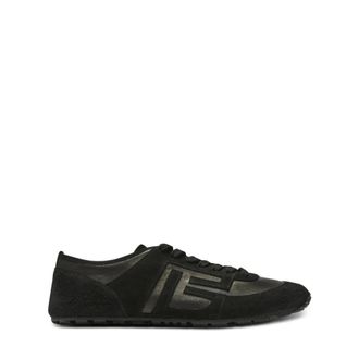 Balmain Homme, Chaussures, Noir, Taille: 43 EU Racer 45 Suede Baskets