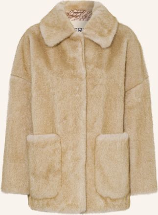 Herno Herno Kunstfell-Jacke beige