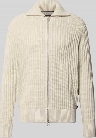 Fynch-Hatton Slim Fit Strickjacke aus Baumwoll-Woll-Mix