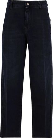 SOLOTRE Jeans mit rohem Saum in Eiform - - Jeans - Damen - Blau - L