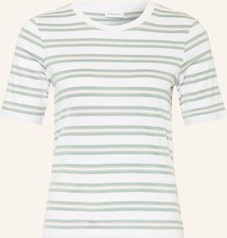 Comma Comma T-Shirt Mit Glitzergarn gruen