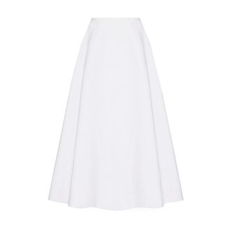 Valentino Garavani Elegante schwarzer Rock - - Skirts - Damen - Wei&szlig; - XL