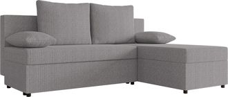 Mirjan24 Ecksofa Masena, Sofa mit Bettkasten und Schlaffunktion, Eckcouch, L-Form Couch für Wohnzimmer, Polsterecke mit Bettfunktion, Ottomane Universal (Poso 