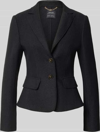 Marc Cain Slim Fit Blazer aus Schurwolle mit Pattentaschen