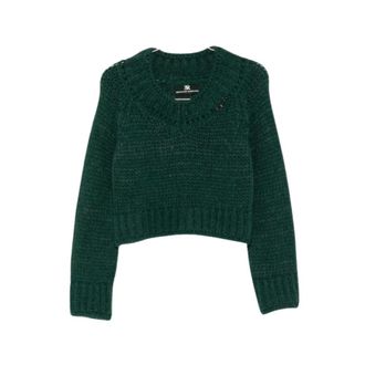 Ermanno Scervino Rundhals-Pullover - - Knitwear - Damen - Gr&uuml;n - XS