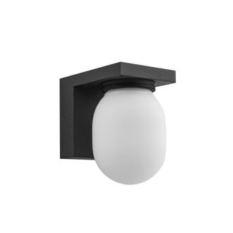 Lucande Wandleuchte au&szlig;en Ovaali (Modern) in Schwarz aus Aluminium (1 flammig, E14) - Au&szlig;enwandleuchten Wandlampe Led Au&szlig;enlampe Outdoor f&uuml;r Au&szlig;enwand/Hauswan