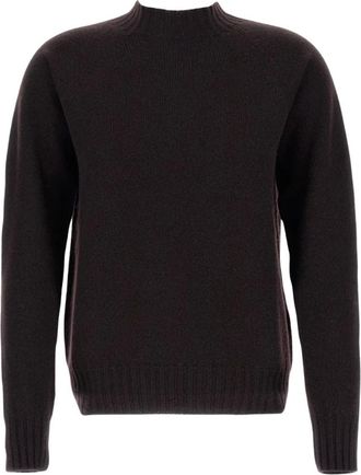 Drumohr Femme, Pulls, Brun, Taille: 38 FR Pull col chemin&eacute;e