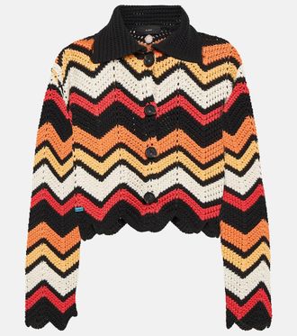 Alanui Cardigan Kaleidoscopic Chevron