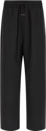 Fear of God Homme, Pantalons, Noir, Taille: M Wool Ripstop Wide Leg Drawstring Pants