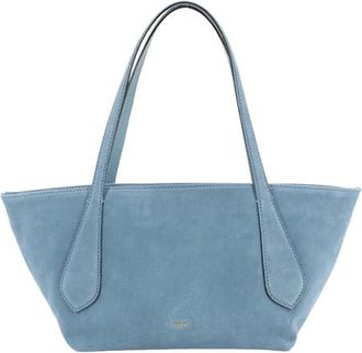 Abro Cuir sac &agrave; &eacute;paule Leather Suede Shopper Carina Sapphire bleu clair