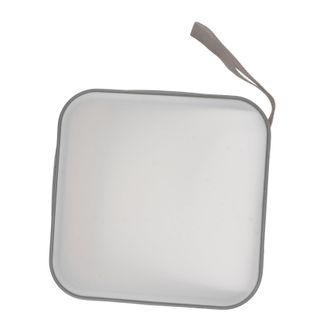 Cabilock CD Aufbewahrungstasche Fächer Hartschale mit Reißverschluss Tragbarer CD DVD Organizer Leicht und Platzsparend für Auto Reise und Zuhause Weiß