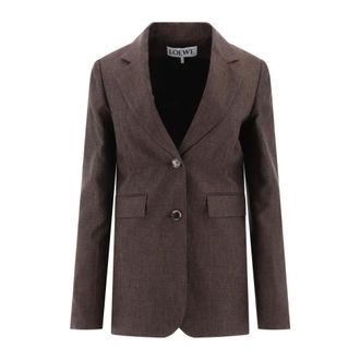 Loewe Femme, Vestes, Brun, Taille: 36 FR Blazer Crois&eacute; Tailleur