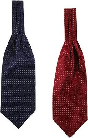 Harilla 2Pcs Hommes Cravate Design Jacquard de Ascot Cravate