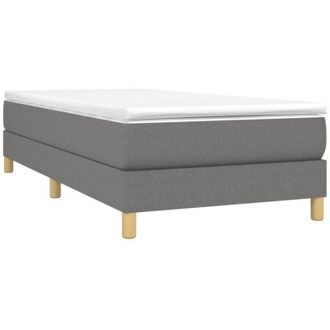 vidaXL Cadre de lit sans matelas gris fonc&eacute; 80x200 cm tissu vidaXL