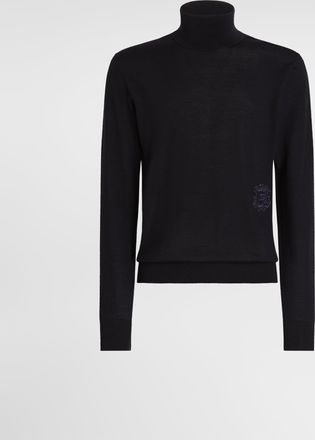 Dolce & Gabbana Rollkragenpullover Aus Kaschmir - Mann Collection Blau 48