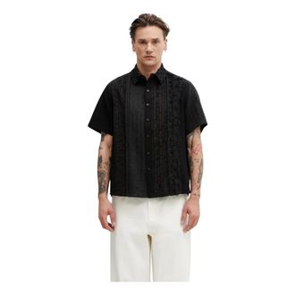 Ader Error Kurzarm-Hemd mit Knopfleiste - - Shirts - Herren - Schwarzk - M