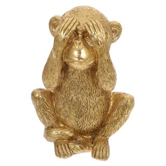 Cabilock Kunstharz Affenschmuck Skulptur Mit DREI Weisen Affen Handgefertigte Schreibtisch Affenstatue F&uuml;r Wohn Und Arbeitszimmerdeko