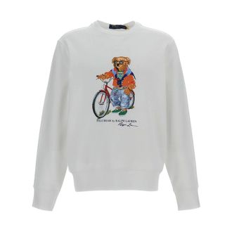 Polo Ralph Lauren Homme, Sweatshirts et sweats &agrave; capuche, Blanc, Taille: XL Crewneck SweaT-shirt