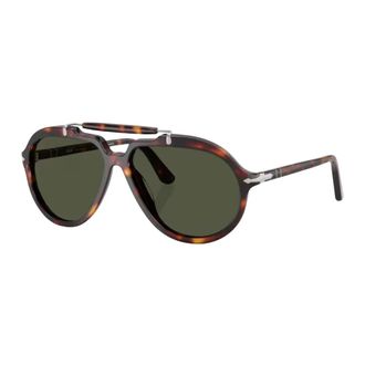 Persol Havana Gr&uuml;ne Sonnenbrille - - Accessories - Damen - Braun - 57 MM
