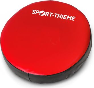Sport-Thieme Schlagpolster Round | Partner-Training | 2 Halteschlaufen | Rei&szlig;festes Material | Boxen, MMA, Kampfsport | Schwarz | &Oslash; 35 cm