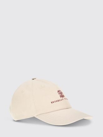 Brunello Cucinelli Casquette de baseball en coton avec logo brod&eacute;