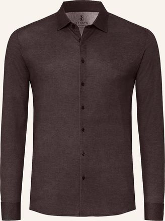 DeSoto Desoto Hemd Slim Fit braun