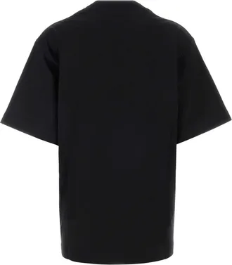Carven Deepblack Exterior: Cotton T-Shirt T-shirts And Polos