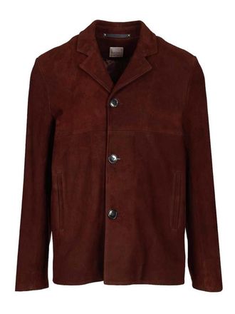 Paul Smith Blouson En Cuir - Marron