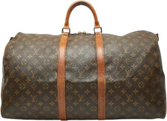 Louis Vuitton unisex, Pre-owned, Brun, Taille: ONE Size Sac de voyage Keepall Bandouli&egrave;re 55 Pre-owned