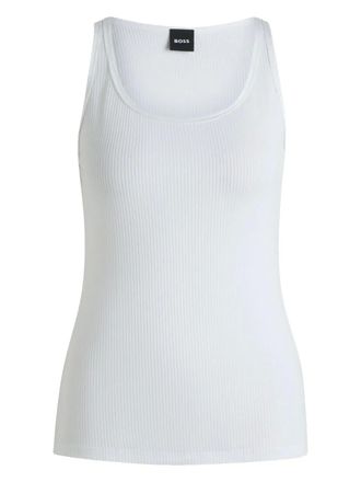 BOSS d&eacute;bardeur nervur&eacute; - Blanc