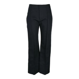 Bottega Veneta Chino Hose mit Hoher Taille und Taschen - - Trousers - Damen - Schwarzk - 3XS