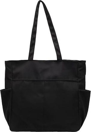 Generic Sac fourre-tout imperméable pour femme, sac de voyage, gym, week-end, sac à bandoulière décontracté en nylon, porte-documents, sac à main pour enseign