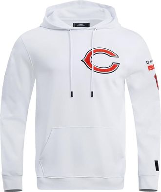 Pro Standard Mens NFL Chicago Bears Classic Chenille Kapuzensweatshirt Wei&szlig; 2XL