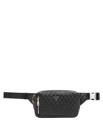 Guess sac banane Torino Bumbag Squared Black noir