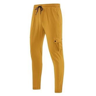 Generic Pantalon cargo 2026 pour homme et femme avec poches deau, jaune, 3XL