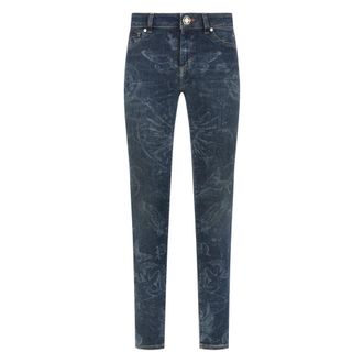 Philipp Plein Jeggings Butterfly Tattoo - - Jeans - Damen - Blau - W27