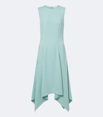 Stella McCartney Robe midi asym&eacute;trique