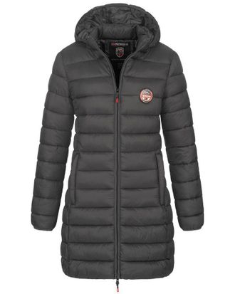 Geographical Norway Steppjacke Damen Herbst Winter Jacke Steppjacke Parka Lange Steppmantel Outdoor