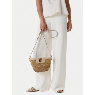 Pinko Handtasche PINKO Love Summer Bucket PE 25 PLTT 103325 A1RL Beige