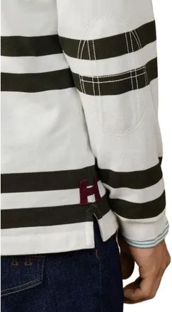 Hackett Polo droit manches longues ray&eacute; en coton