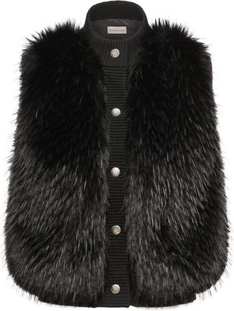 Moncler Moncler Wool Down Gilet, Women, Black, Size: Xs