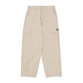 Obey Cargohose Silbergrau Lang Twill - - Trousers - Herren - Grau - W32