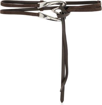 Moschino Femme, Accessoires, Brun, Taille: 85 CM Suede Belt
