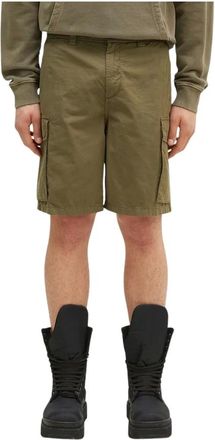 Woolrich Homme, Shorts, Vert, Taille: W32 Shorts Cargo en Gabardine