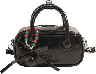 Generic Sac &agrave; bandouli&egrave;re pour femme en polyur&eacute;thane de couleur unie avec sac fourre-tout r&eacute;glable petit sac carr&eacute; pour les achats quotidiens pour une utilisa