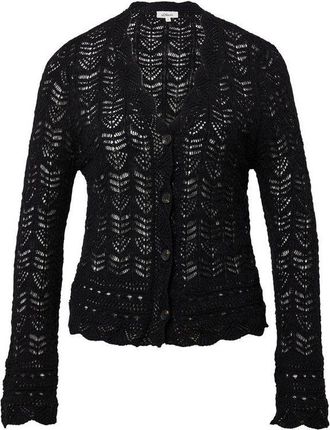 s.Oliver Cardigan Indoor-Jacke Cardigan aus Ajourstrick mit V-Ausschnitt