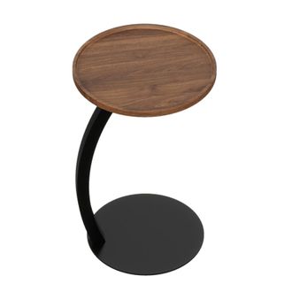 Generic Einfacher Nachttisch, Sofa Armlehne Tablett Tisch, Snack Beistelltisch for Bett oder Stuhl, Nachttisch, C-f&ouml;rmiger Endtisch for kleine R&auml;ume, Aussehen